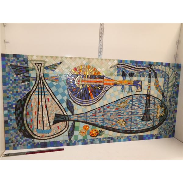 Vintage Mosaic Musical Wall Panel