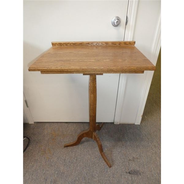 Vintage Portable Wooden Lectern Podium