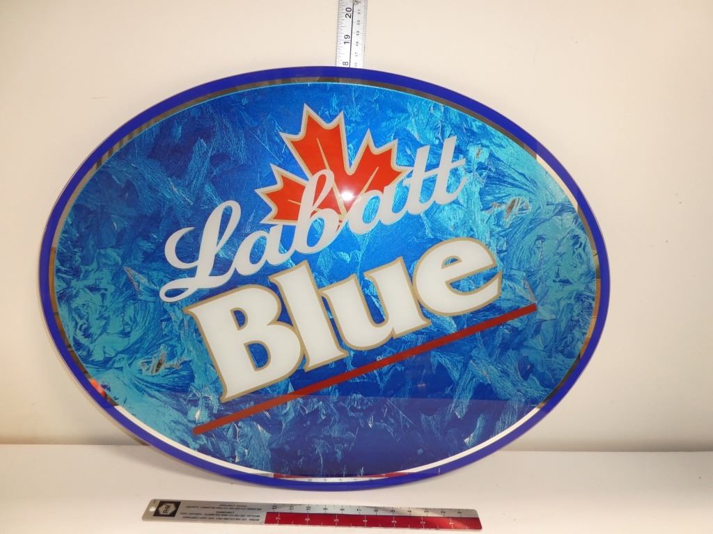 Labatt Blue Single Sided Metal Sign