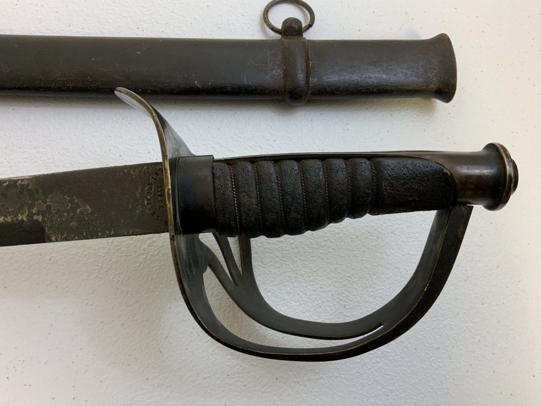CIVIL WAR 1862 CONFEDERATE SWORD MARKED ROTHERWOOD IRON WORKS