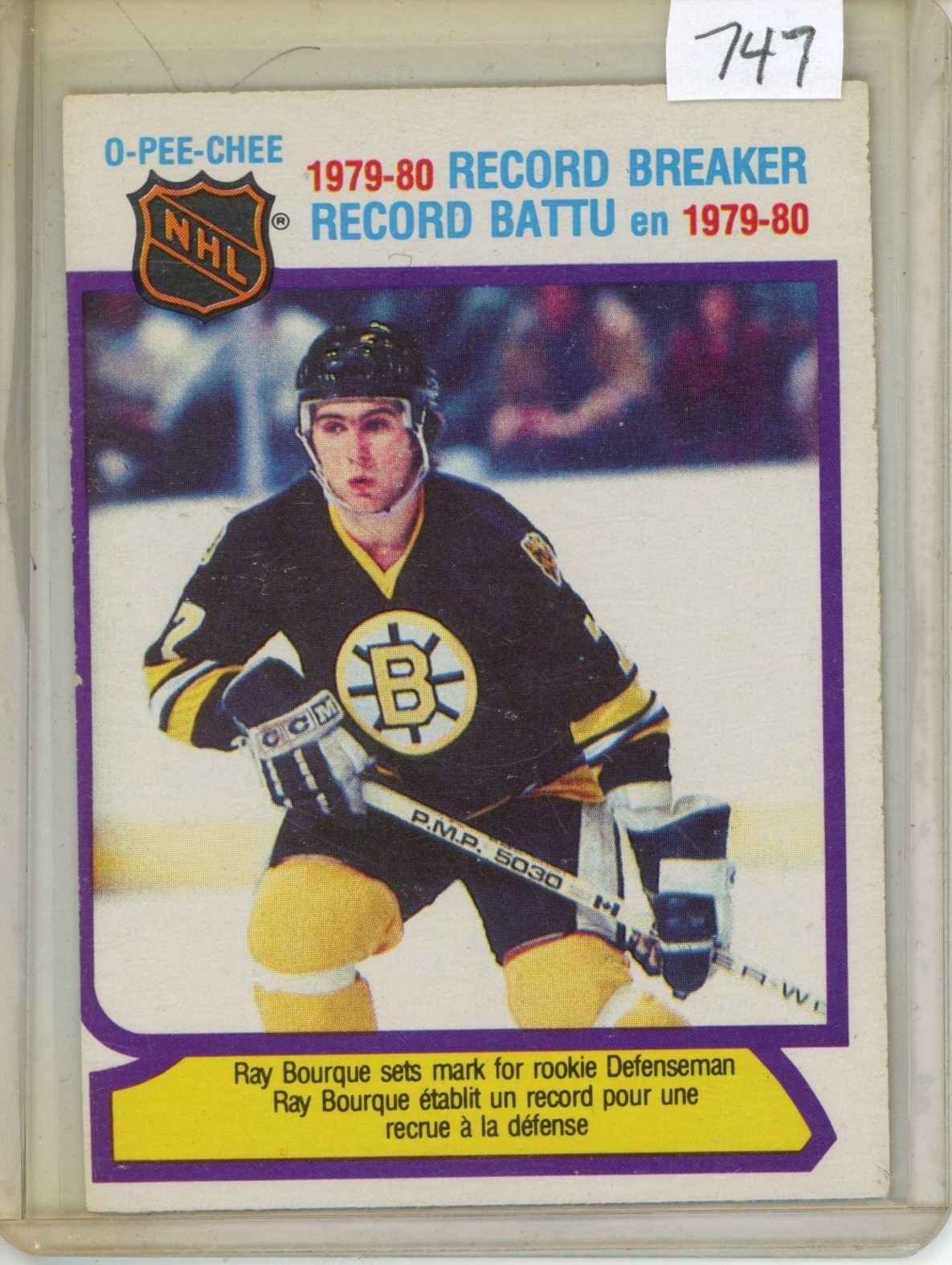 1980-81 OPC Ray Bourque Record Breaker Rookie Year #2 - Schmalz Auctions