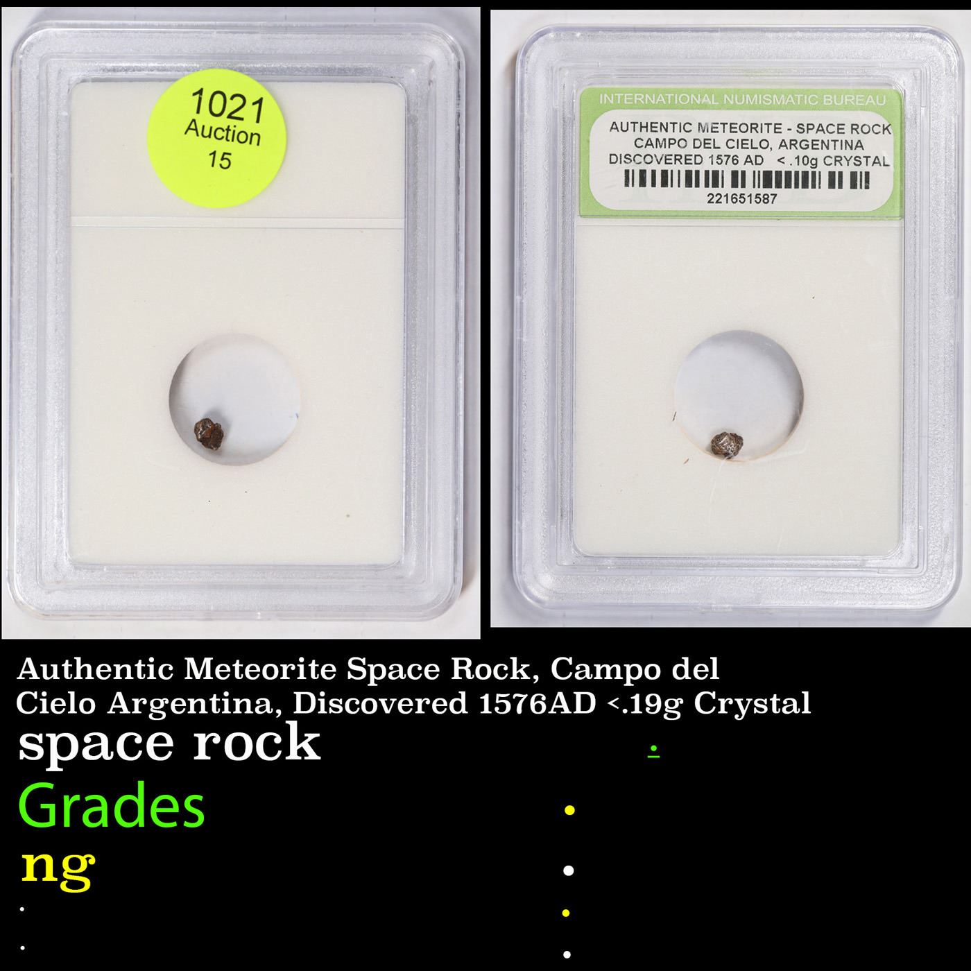Authentic Meteorite Space Rock, Campo del Cielo Argentina, Discovered ...