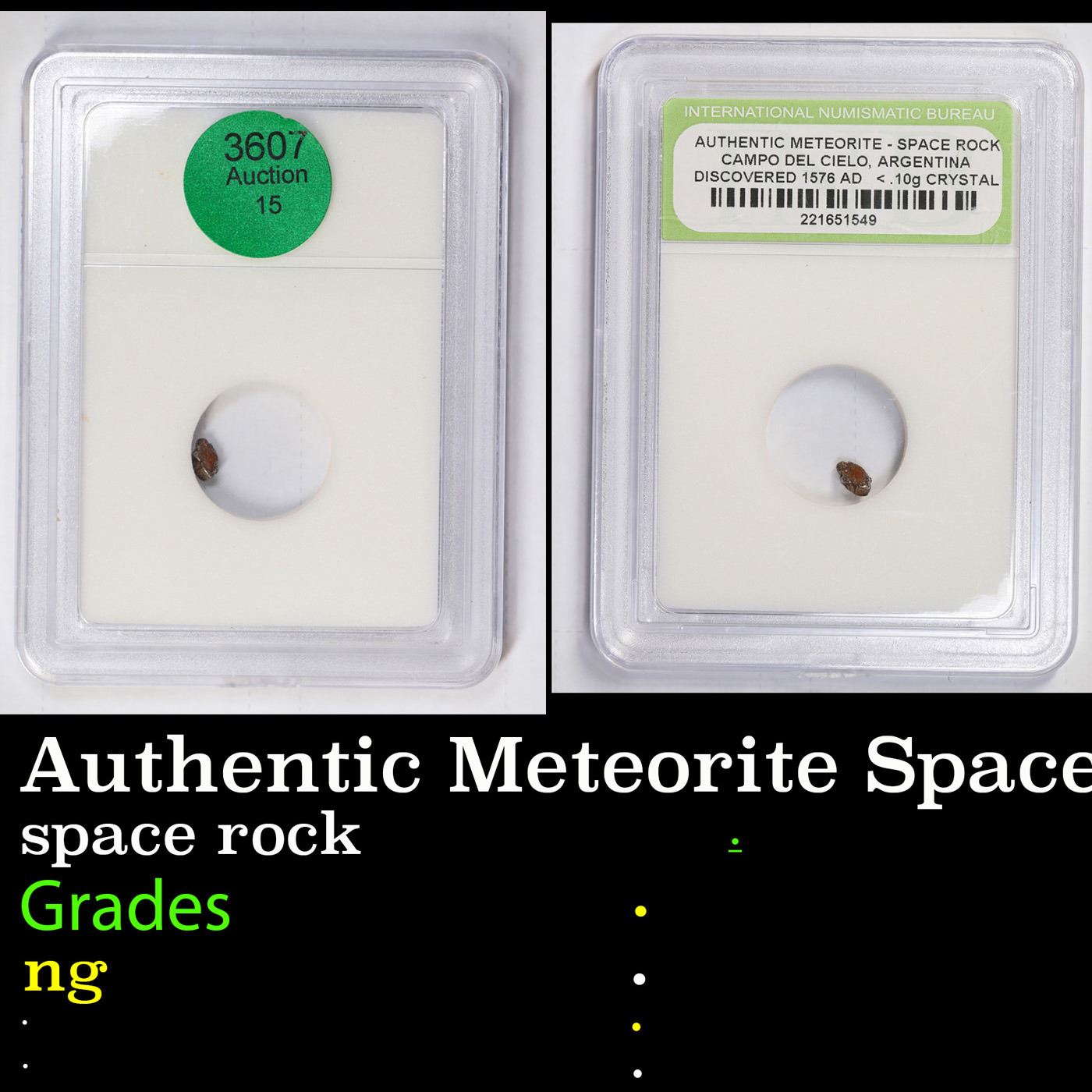 Authentic Meteorite Space Rock, Campo del Cielo Argentina, Discovered ...