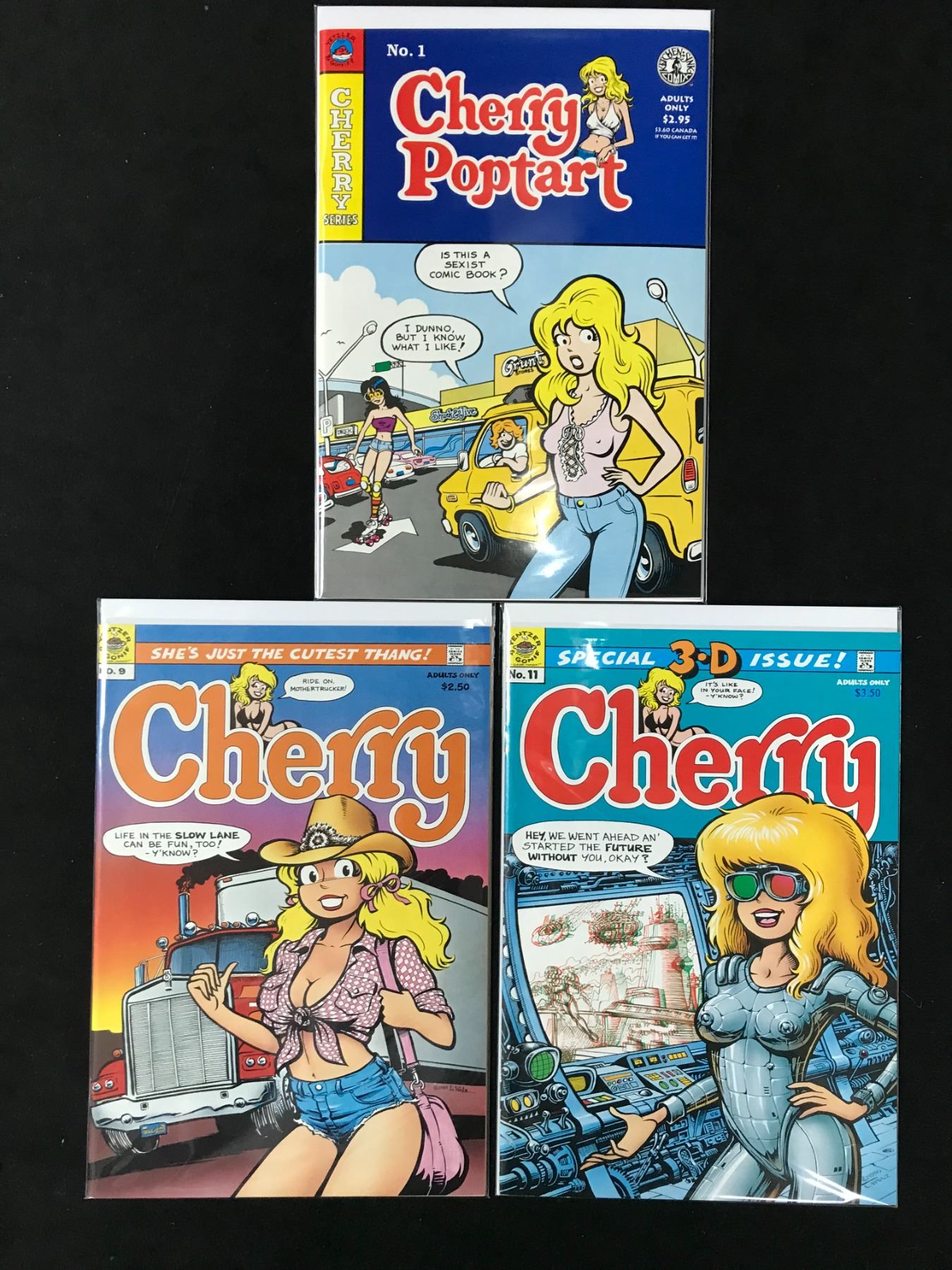 Lot Of 3 Cherry Poptart Comics 1 And 9 And 11