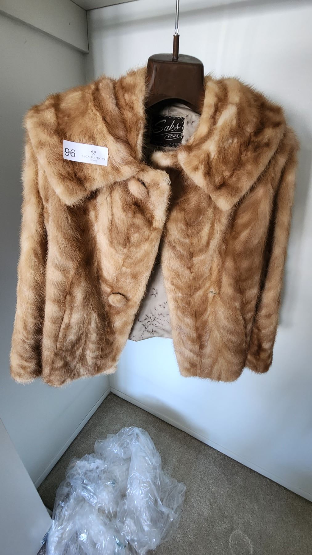 Saks Ladies Vintage Fur Coat Size Small - Beck Auctions Inc.