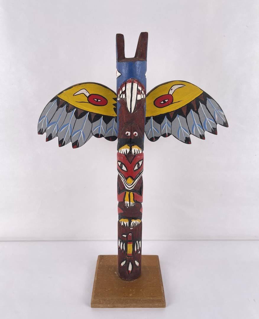 Northwest Coast Haida Indian Totem Pole