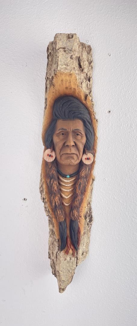 Neil Rose Montana Indian Wall Sculpture