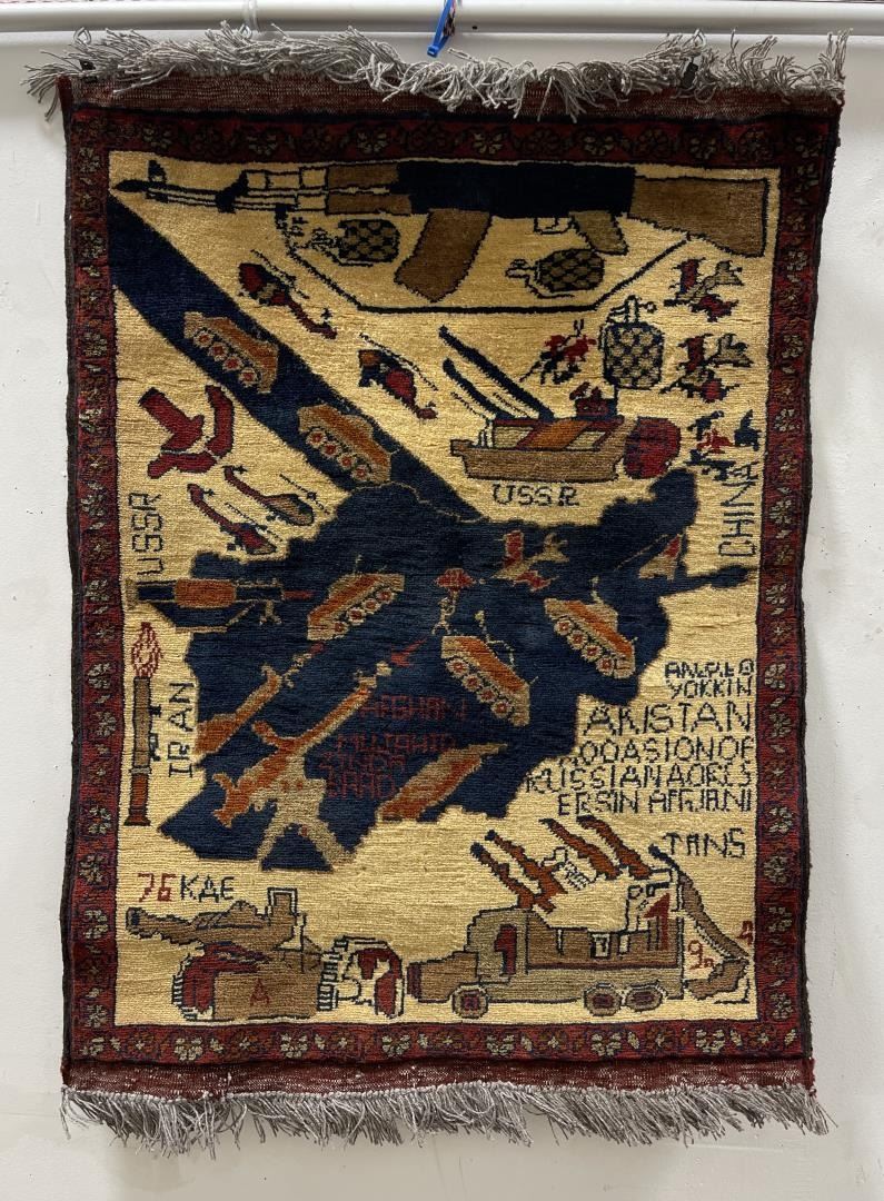 Afghan Soviet Conflict War Rug