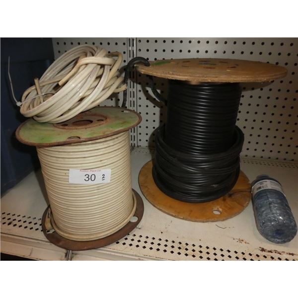 Two spools of wire