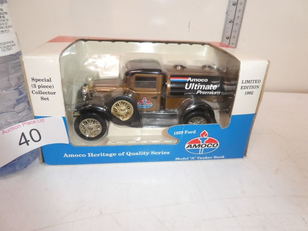 Amoco 1929 Ford model A tanker bank model truck