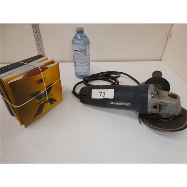 Mastercraft 4 1/2" angle grinder & discs works