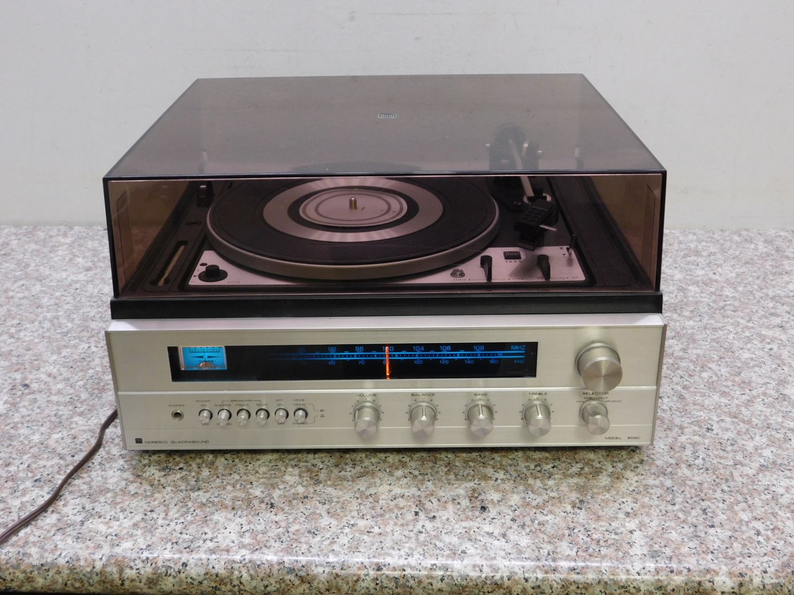 Noresco Quadrasound Model 8560 Dual 1225 Turntable Record Player
