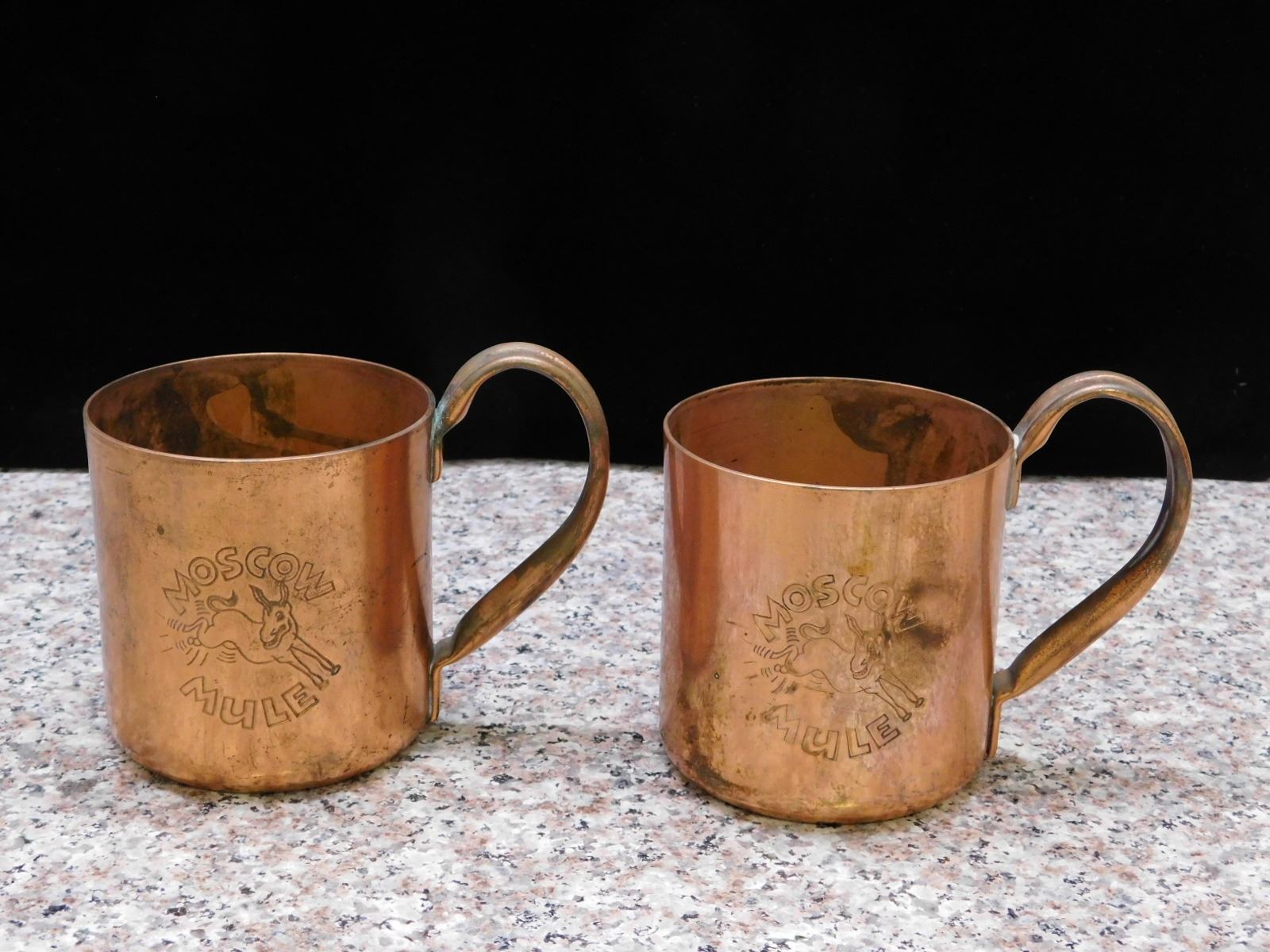 2 Brass Moscow Mule Mugs