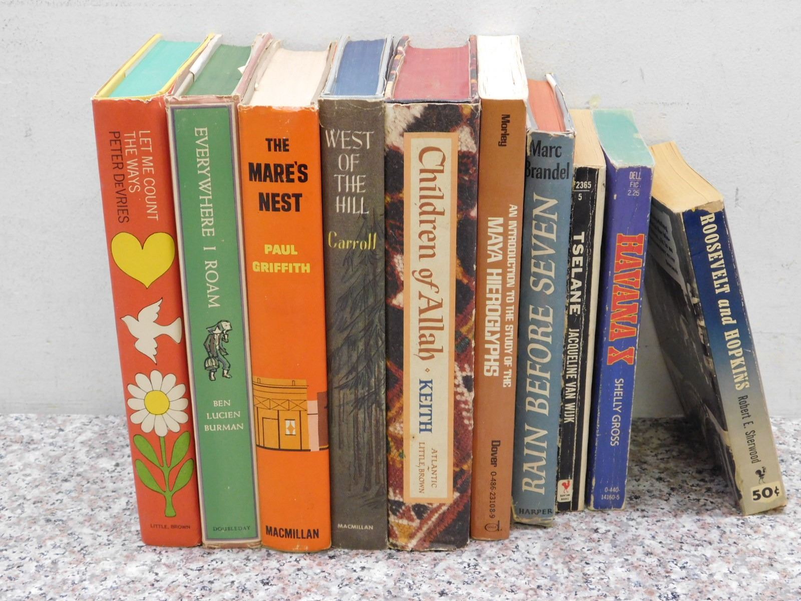 Lot of 10 Vintage Books Paul Griffith, Macmillan, Robert E Sherwood ...