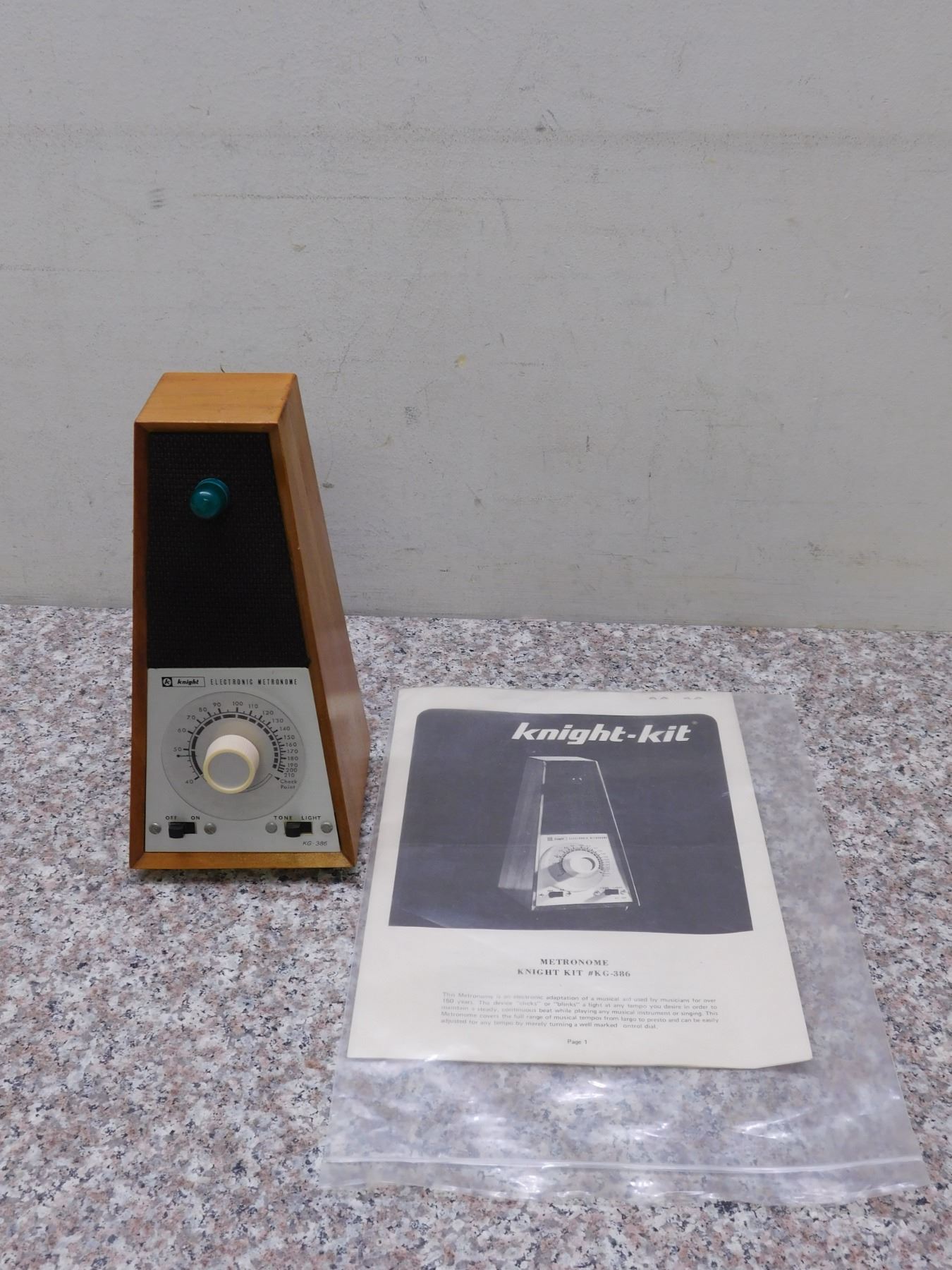Vintage Knight-Kit KG386 Electronic Metronome