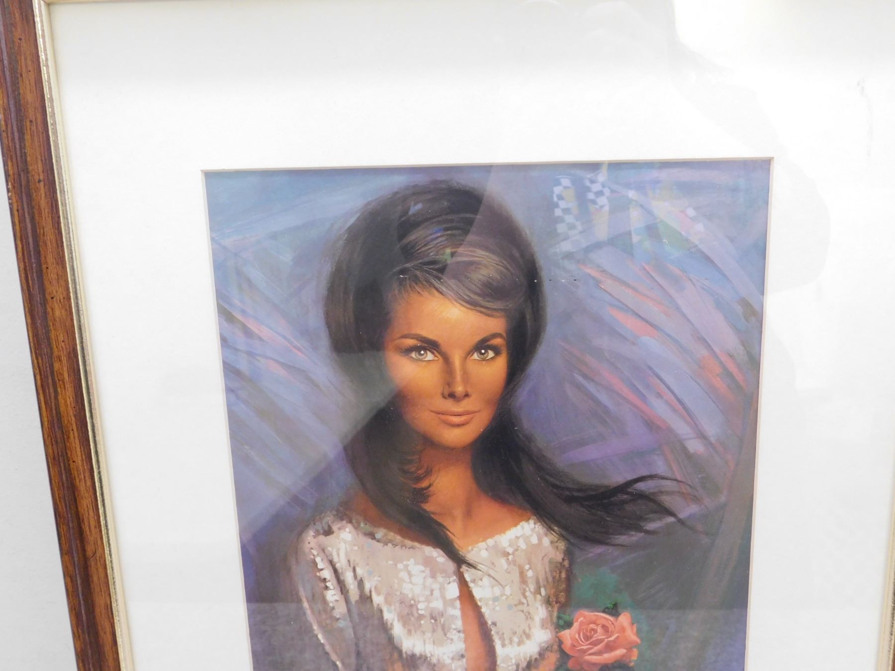 Vintage Framed Art Print Louis Shabner "Kay"