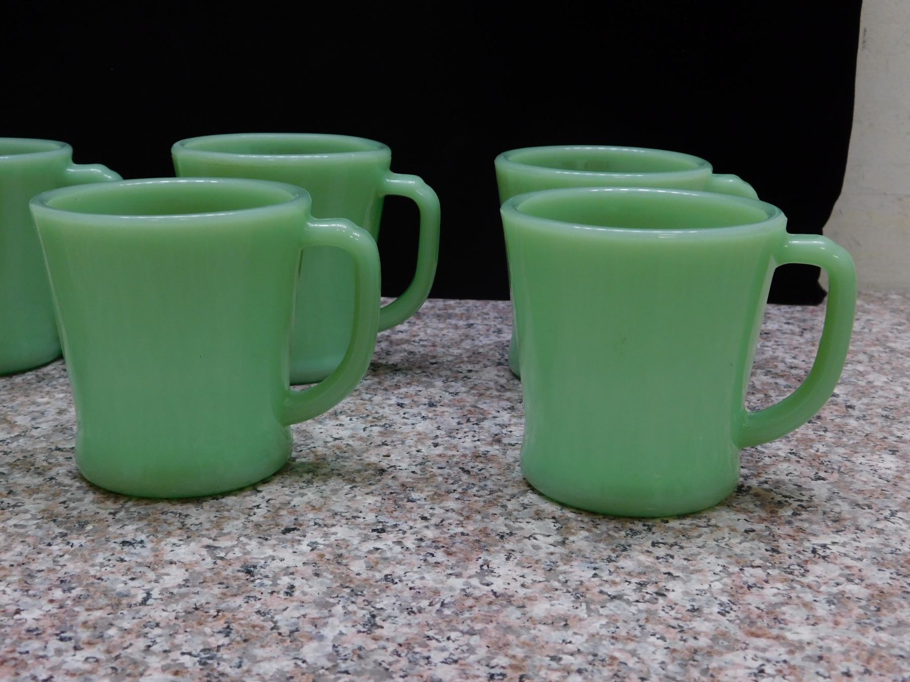 Lot of 6 Fire King Jadeite Mugs
