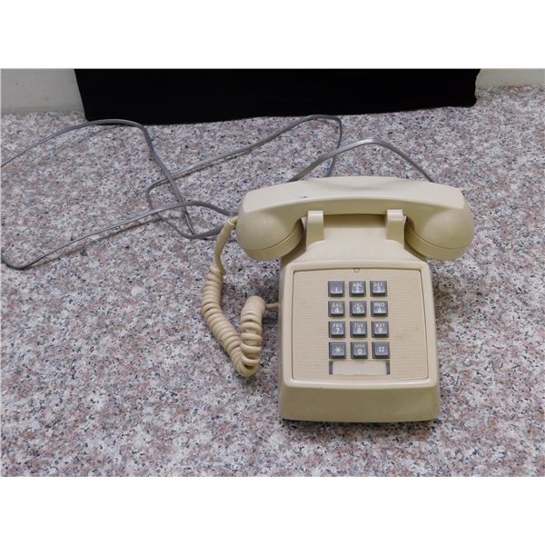 Northern Telecom Vintage ITT Touch Tone Phone Cream Colour