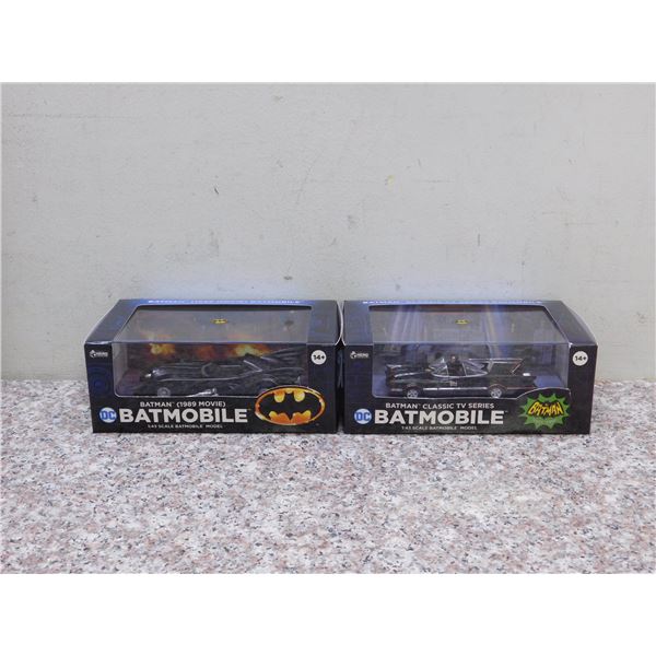 Lot of 2 Batman Batmobile Die Cast 1:43 Scale Replicas 1989 Movie and ...