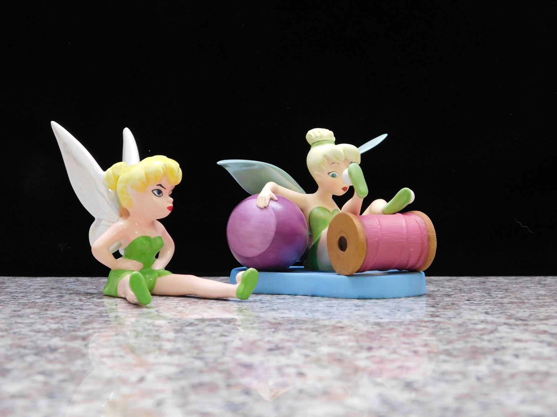 Lot of 2 Tinkerbell Figurines Peter Pan "Little Charmer" Classics ...