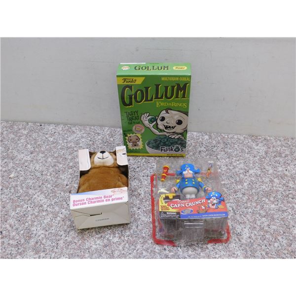Lot of 3 Funko Multigrane Cereal LOTR Gollum, Cap'N Crunch Figure and ...
