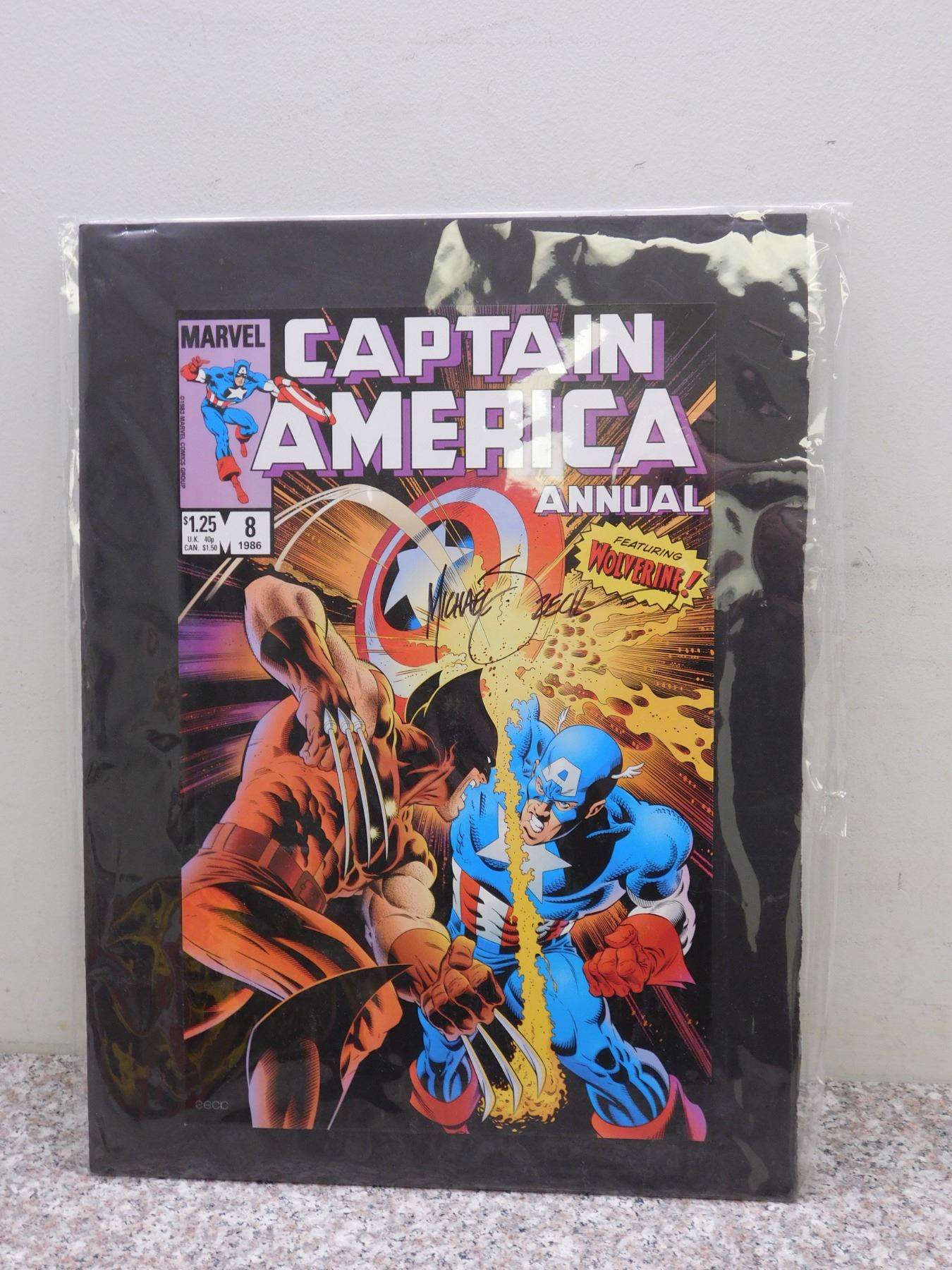 Captain America Annual #8 Michael J Zeck Signed Comic Cover Print ...