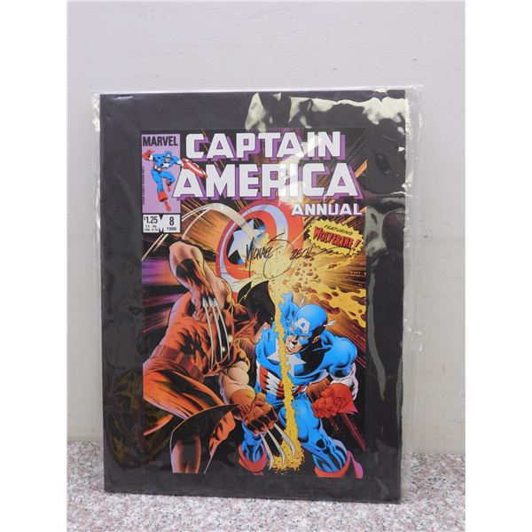 Captain America Annual #8 Michael J Zeck Signed Comic Cover Print ...