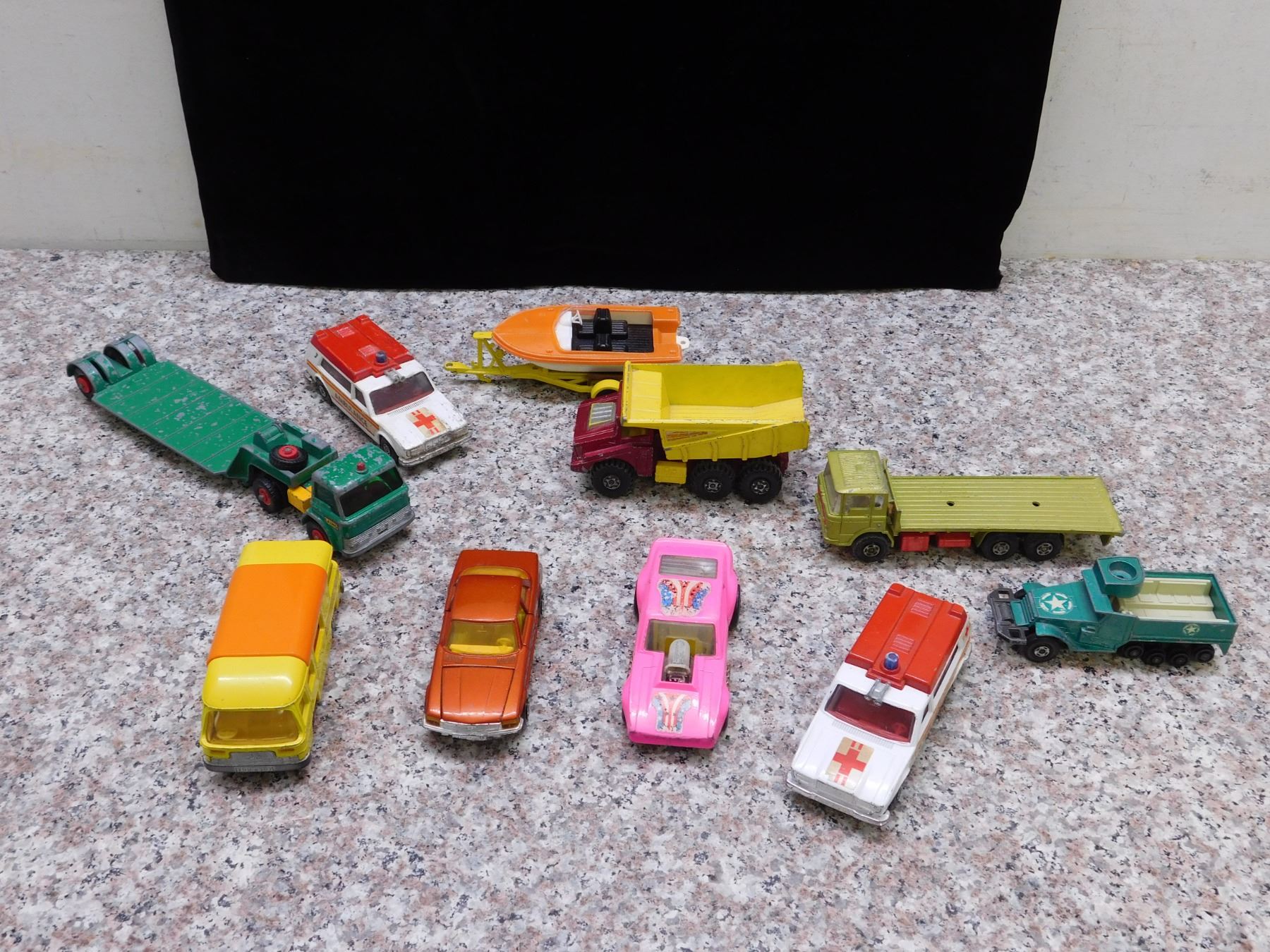Lot of 10 Matchbox King Sized Cars Speed Kings, Super Kings, Funny Car ...