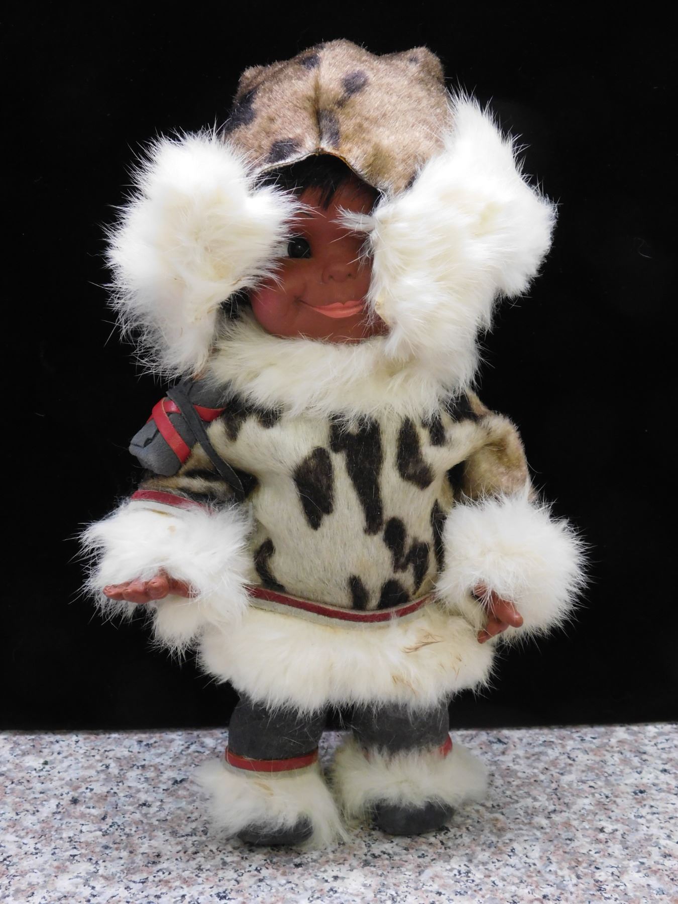 Vintage Regal Canada Aboriginal Native Eskimo Baby Doll Fur Outfit