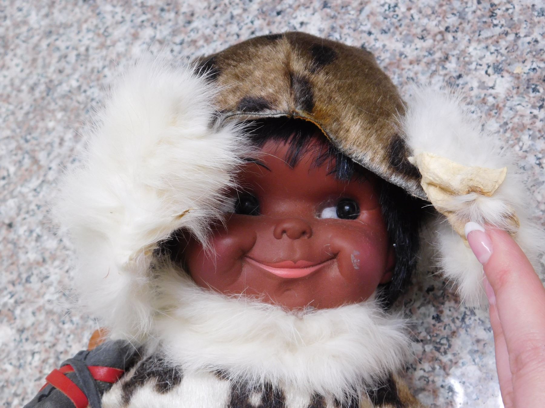 Vintage Regal Canada Aboriginal Native Eskimo Baby Doll Fur Outfit