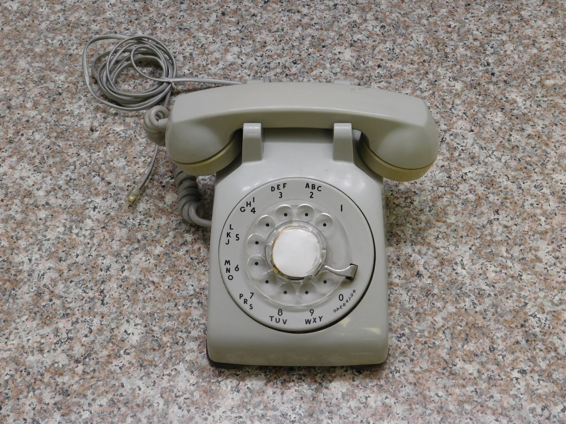 Vintage Rotary Phone Northern Electric Grey