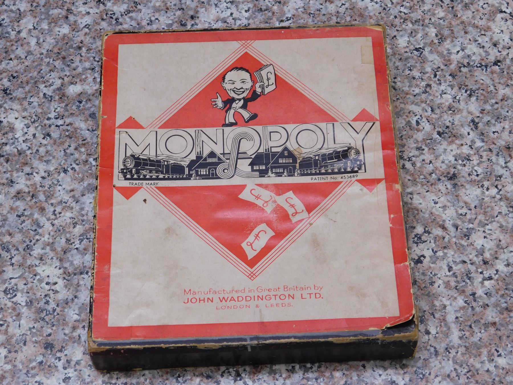 Monopoly British Release Made by John Waddington London & Leeds Pat no ...