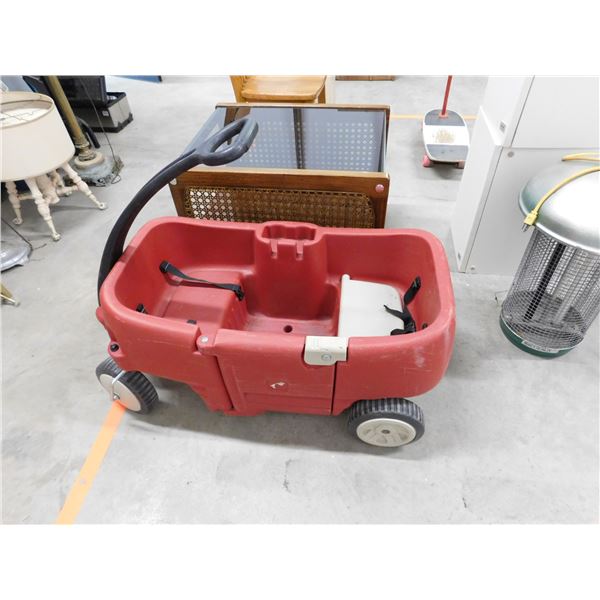 Red Plastic Wagon Pull Along Cart Kids Two-Seater The Step2 Co.
