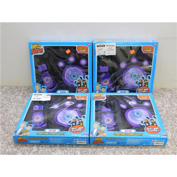 Lot of 4 Wild Kratts Power Discs Aviva Creature Power Suit Purple NEW