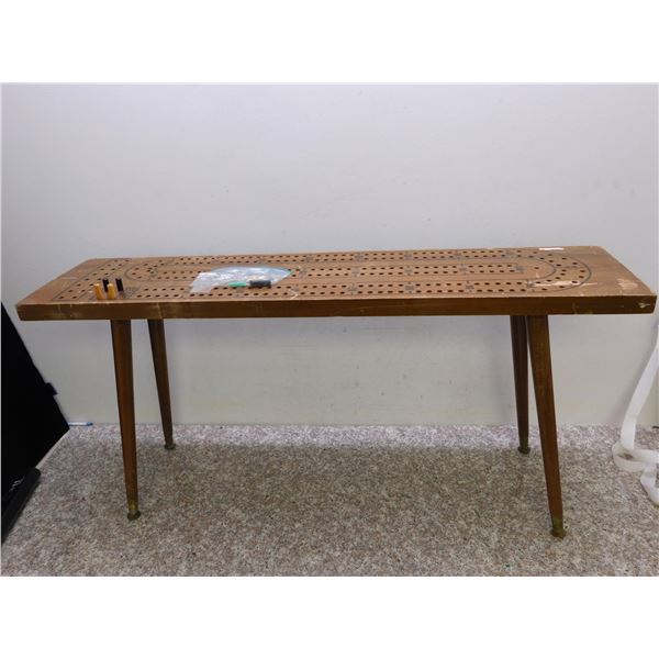 Cribbage Board Table 41" x 10" x 19"