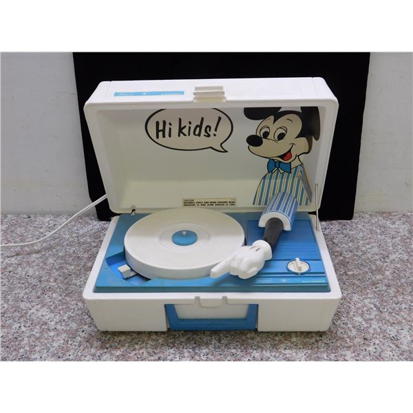 Sears Electronics Mickey Mouse Record Player *works*