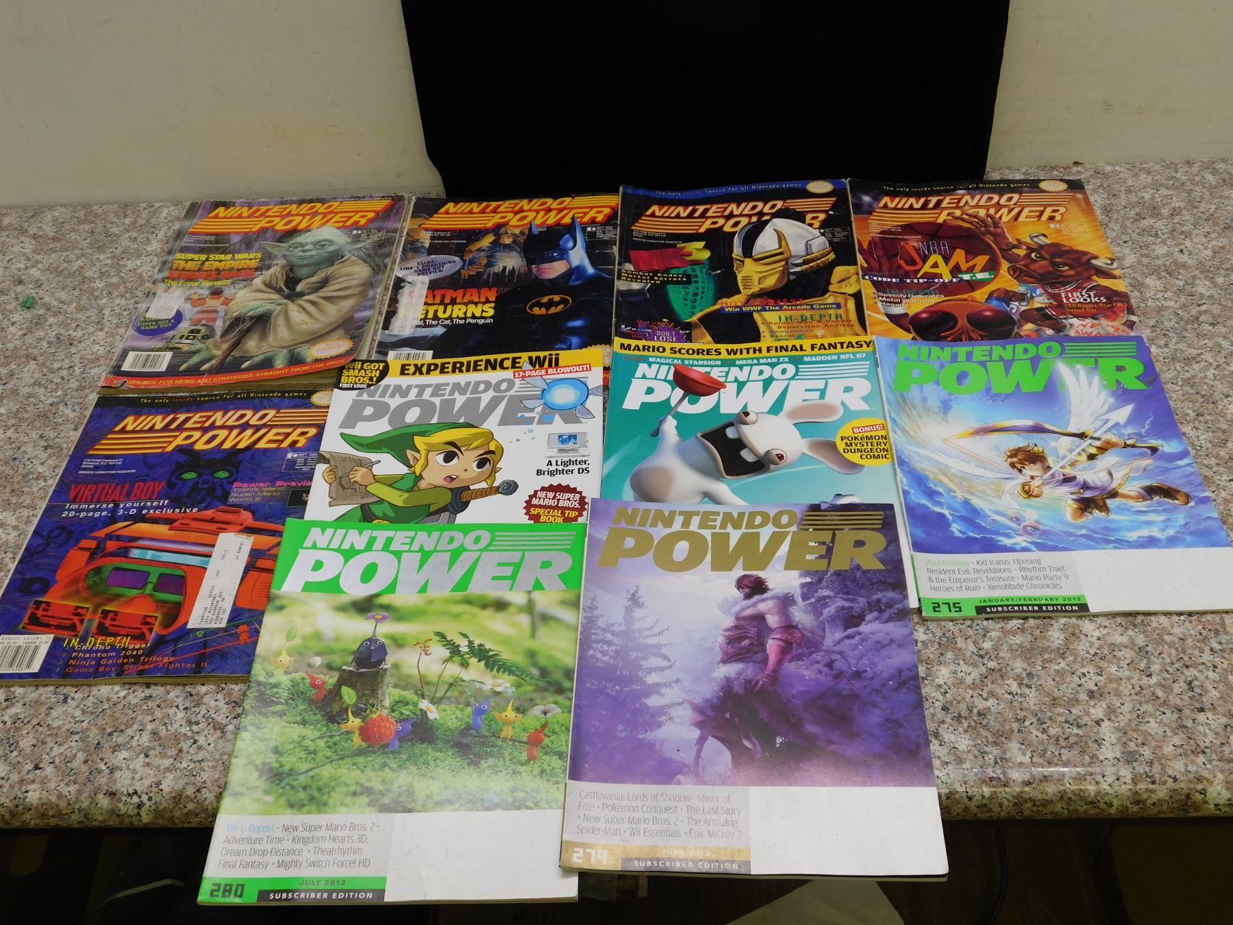 Lot of 10 Vintage Nintendo Power Magazines With Posters and Inserts ...
