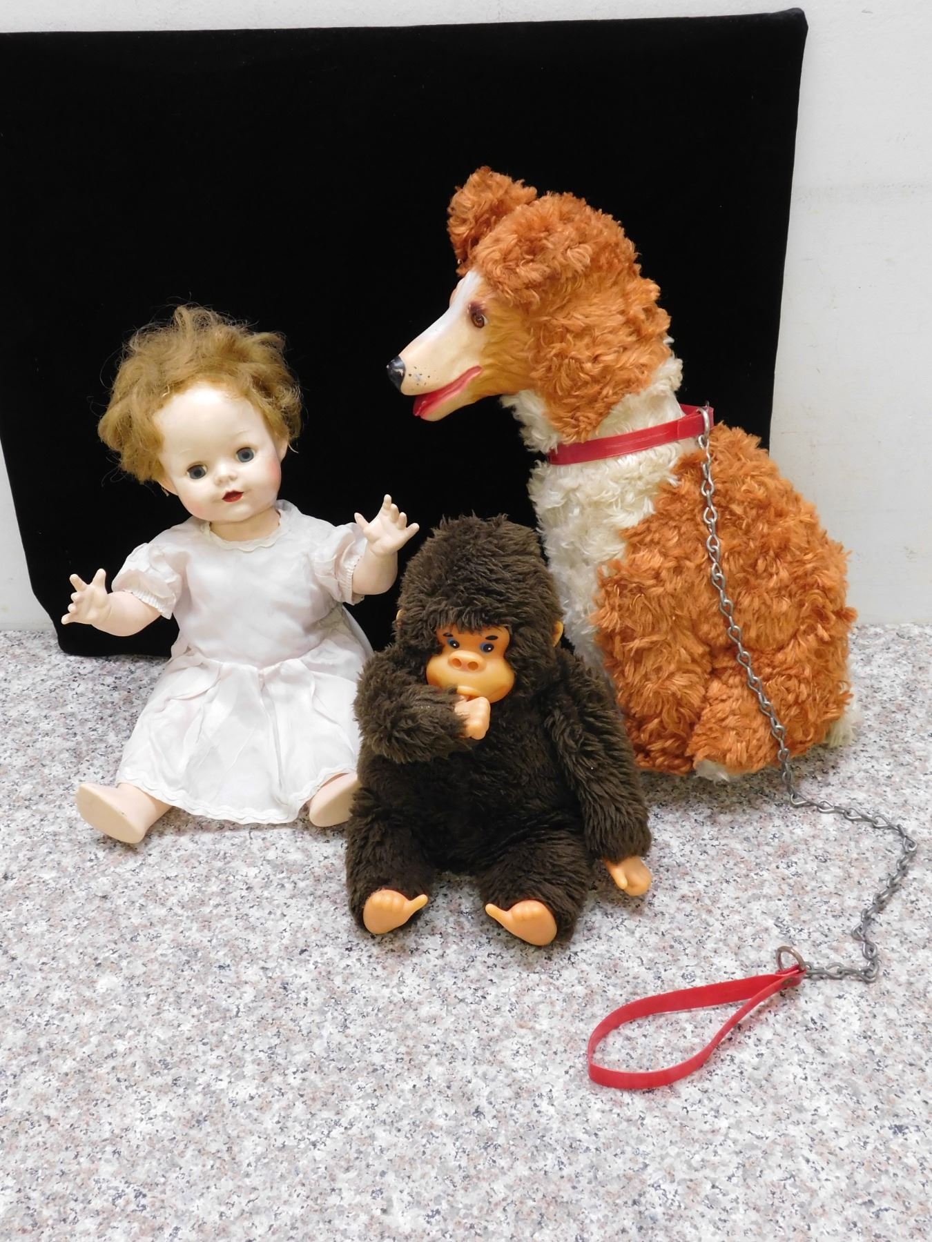 Lot 3 Vintage Stuffed Plush Lassie Dog and Pedigree Made in England ...