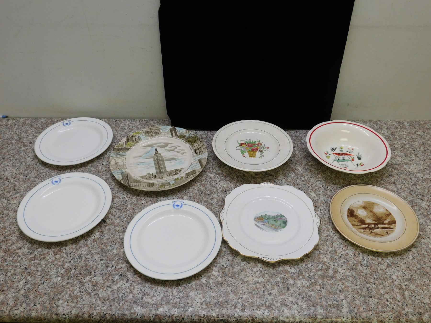 Lot of 8 Vintage Souvenir Collectible Plates Carlton Club MB ...