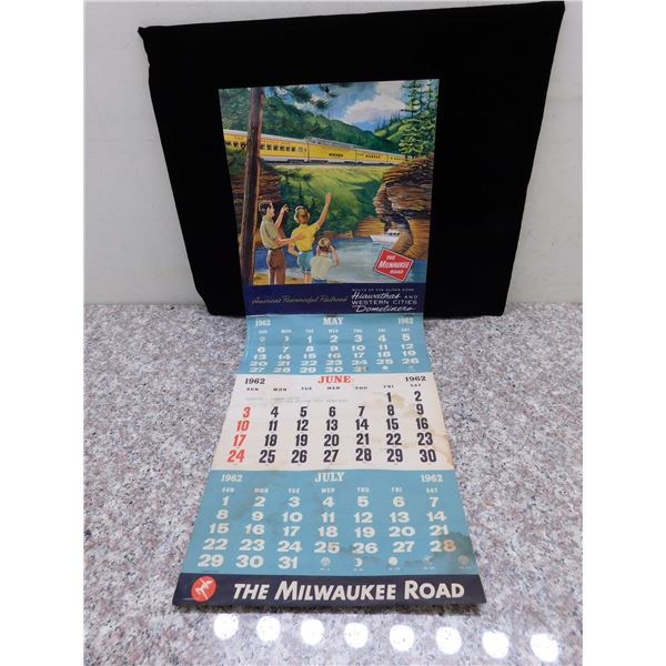 Vintage Milwaukee Road Railroad 1962 Calendar. Shows June 1962 ...