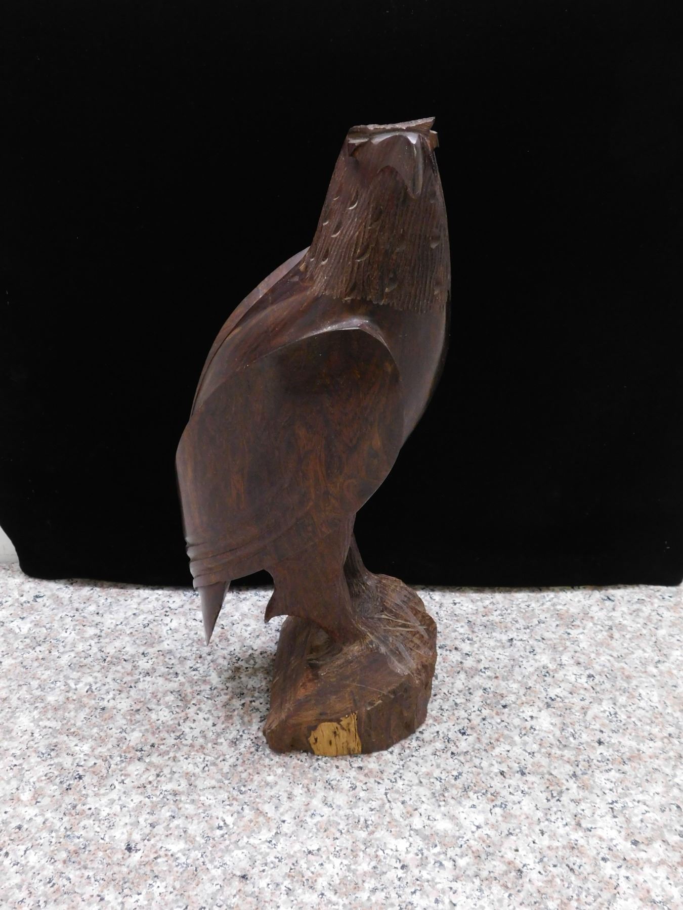 Wooden Hand Carved Eagle Sculpture