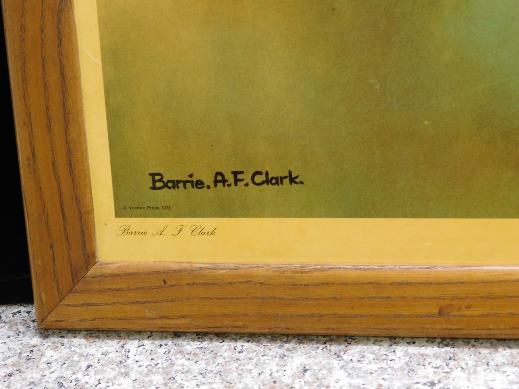 "Spitfire" Mk V 243 Squadron 1978 Barrie A F Clark Framed Print