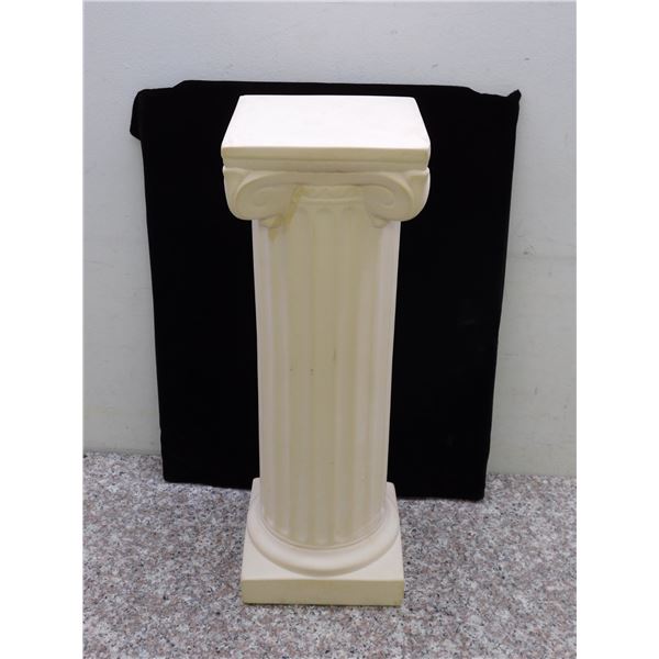 Timeless Accents 20" Pedastal White Colloseum Roman Pillar