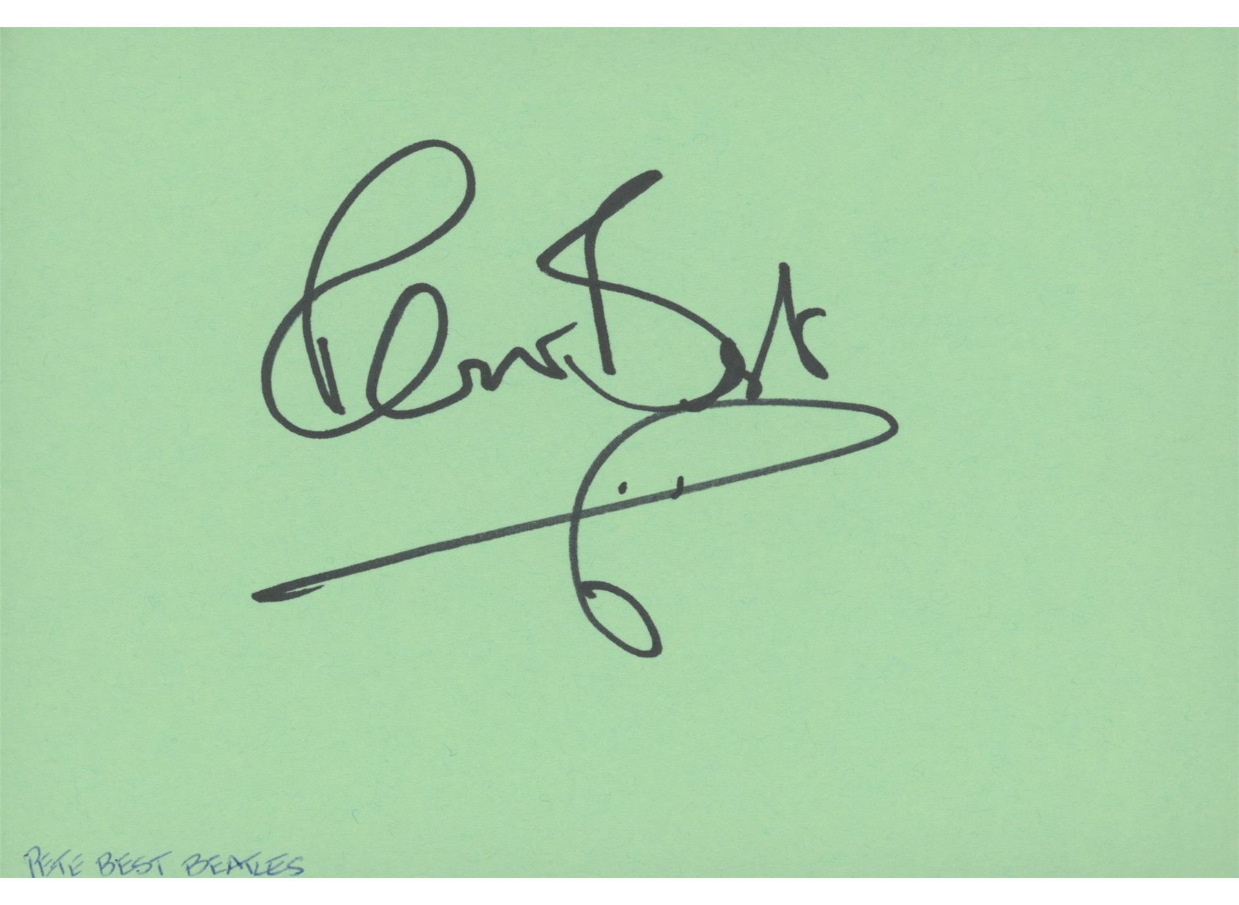 Pete Best signature cut