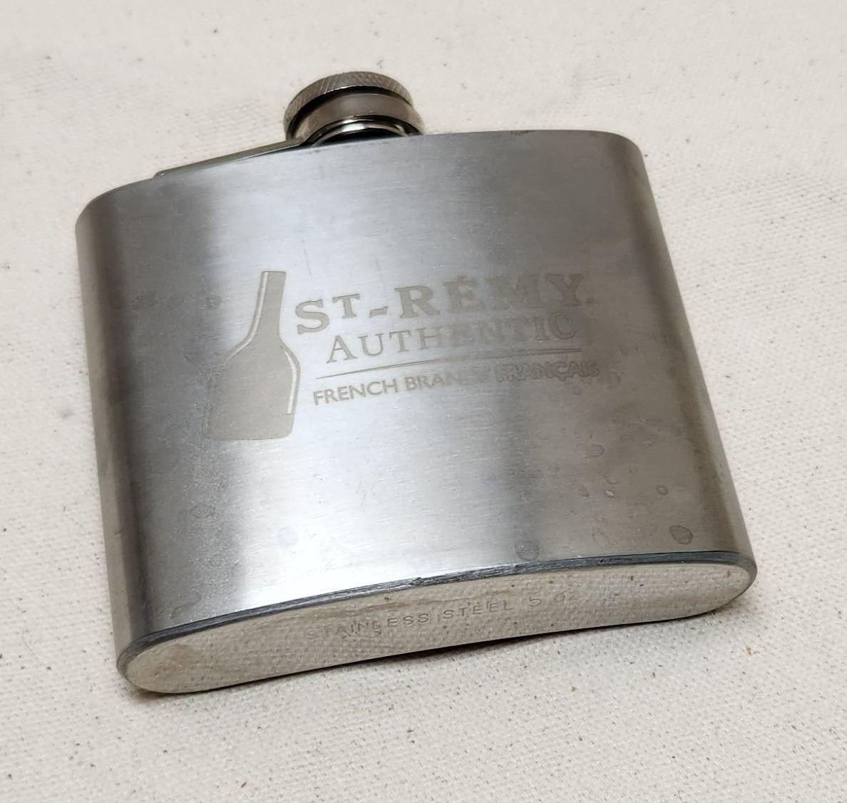 St. Remy French Brandy Stainless Steel Mini Flask
