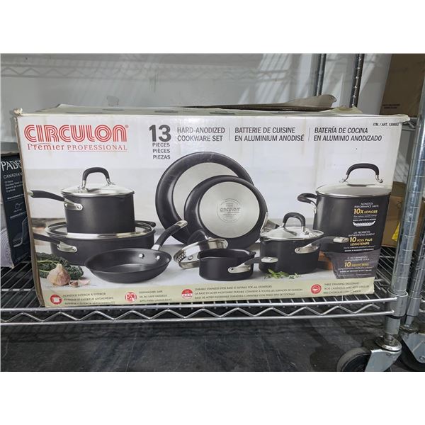 Circulon Premier Professional 13pc Hard Anodized Cookware Set