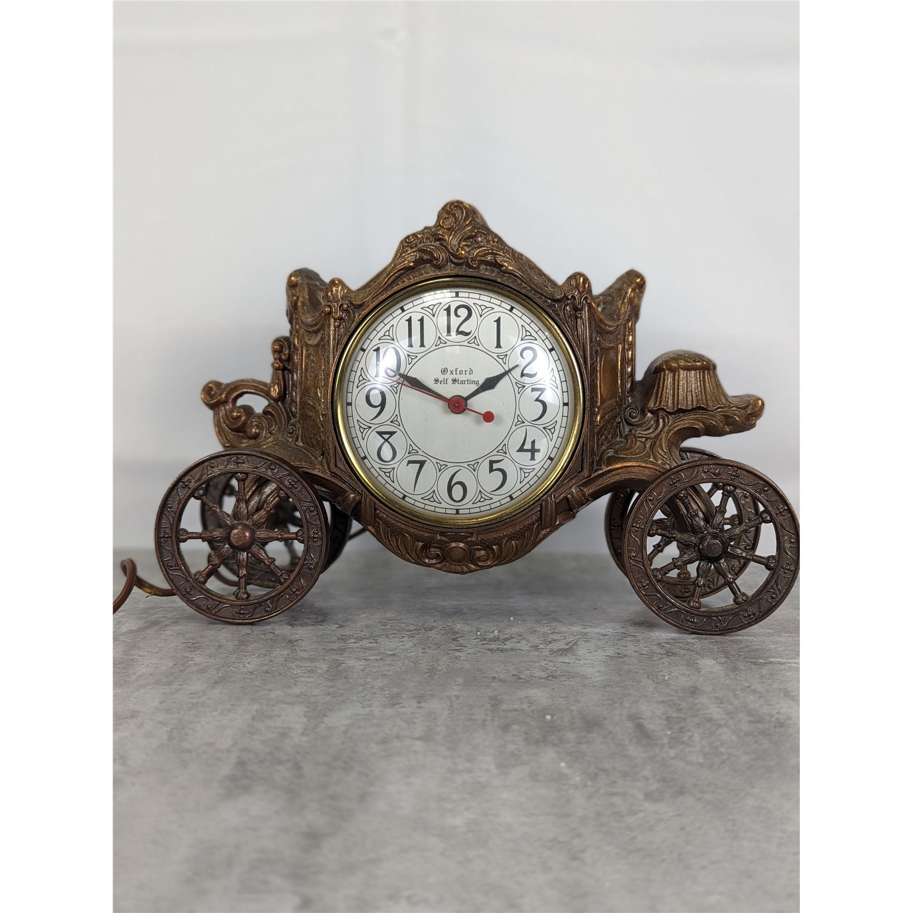 Vintage Oxford Self Starting Coach Carriage Clock