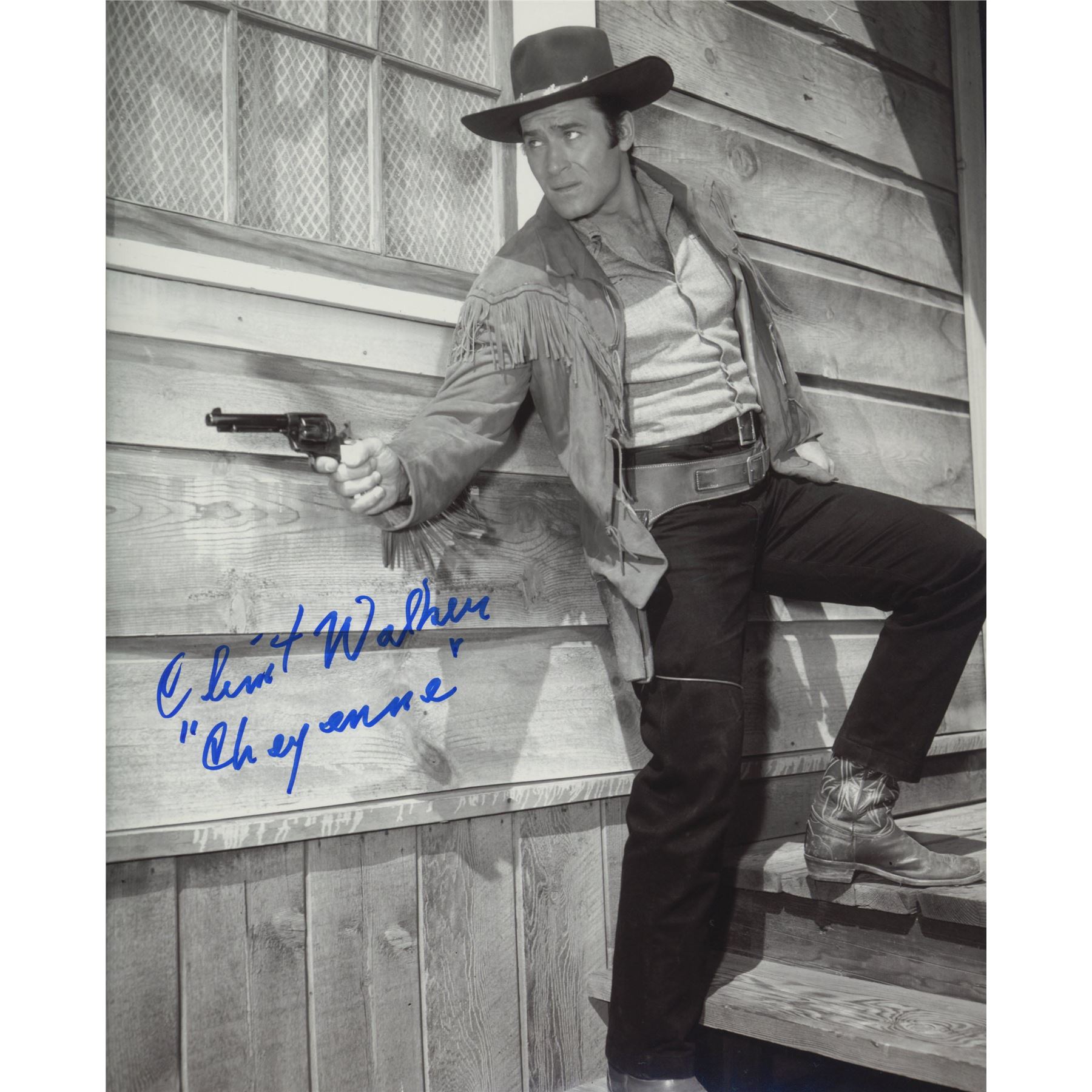 Clint Walker signed photo