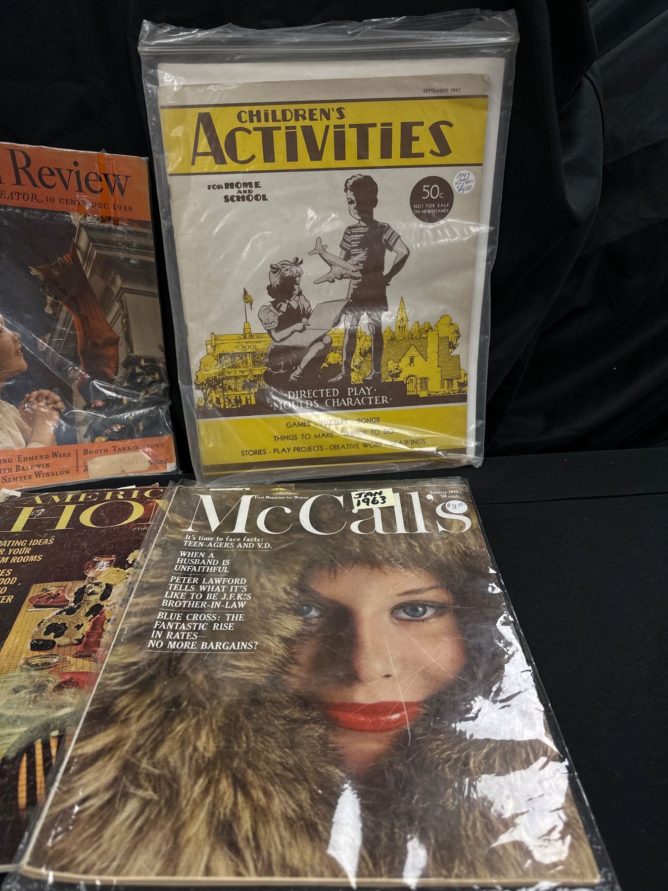 Variety Of Vintage Magazines From The 40's, 50's, 60's Etc