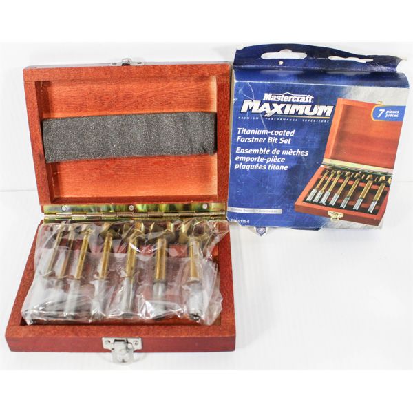 NEW MASTERCRAFT MAXIMUM 7 PCS FORSTNER BIT SET